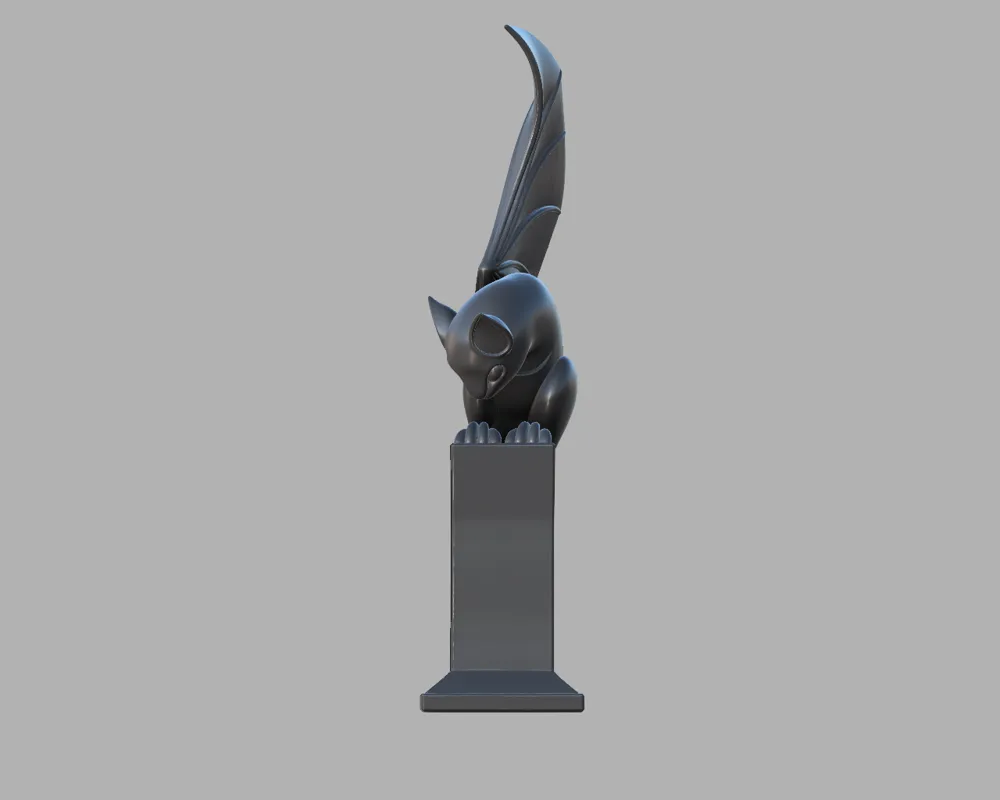Dark Guardian Bat Statue by PrintVision MakerWorld: Download Free 3D Models
