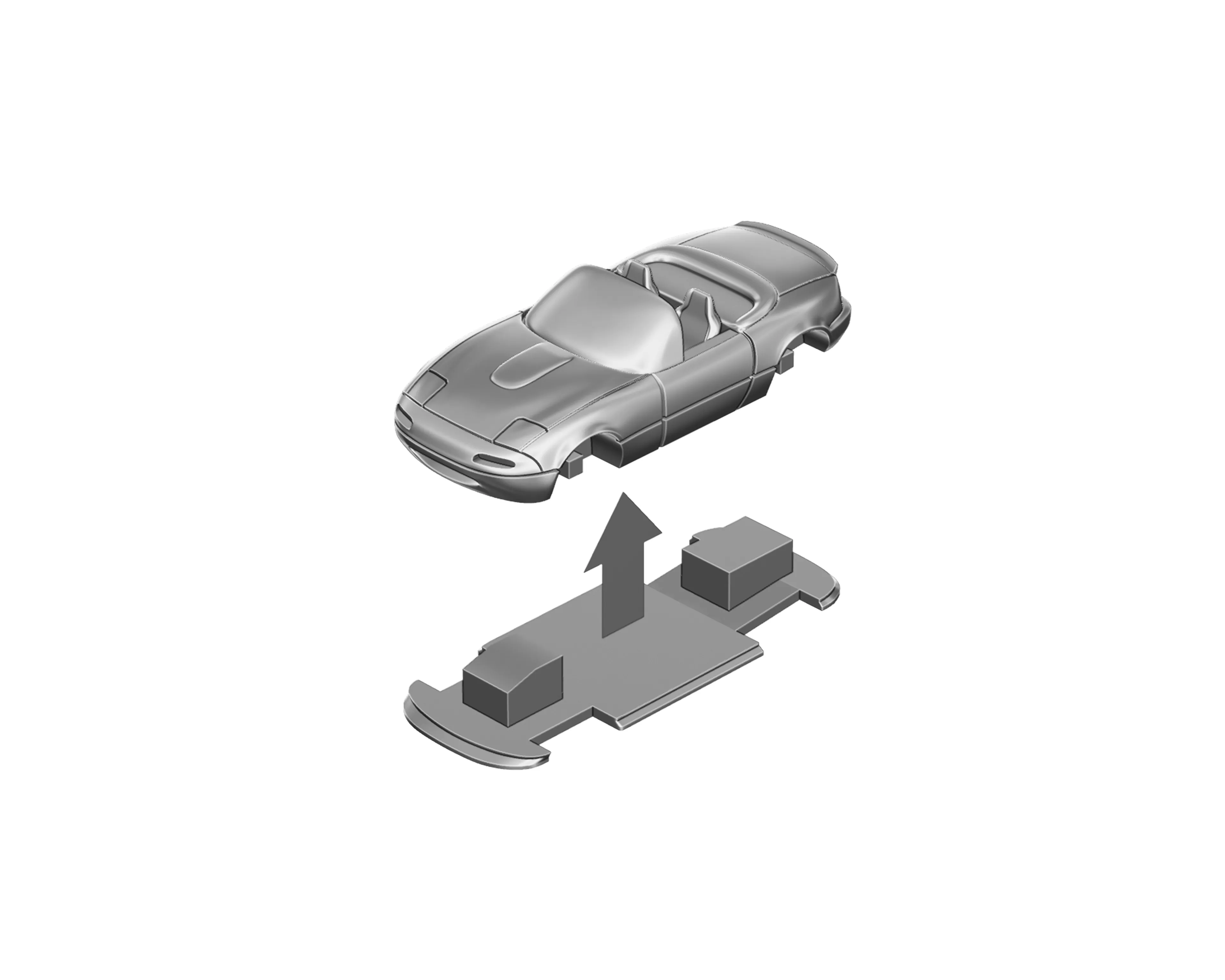 [Scale 64] Mazda Miata NA - Free 3D Print Model - MakerWorld