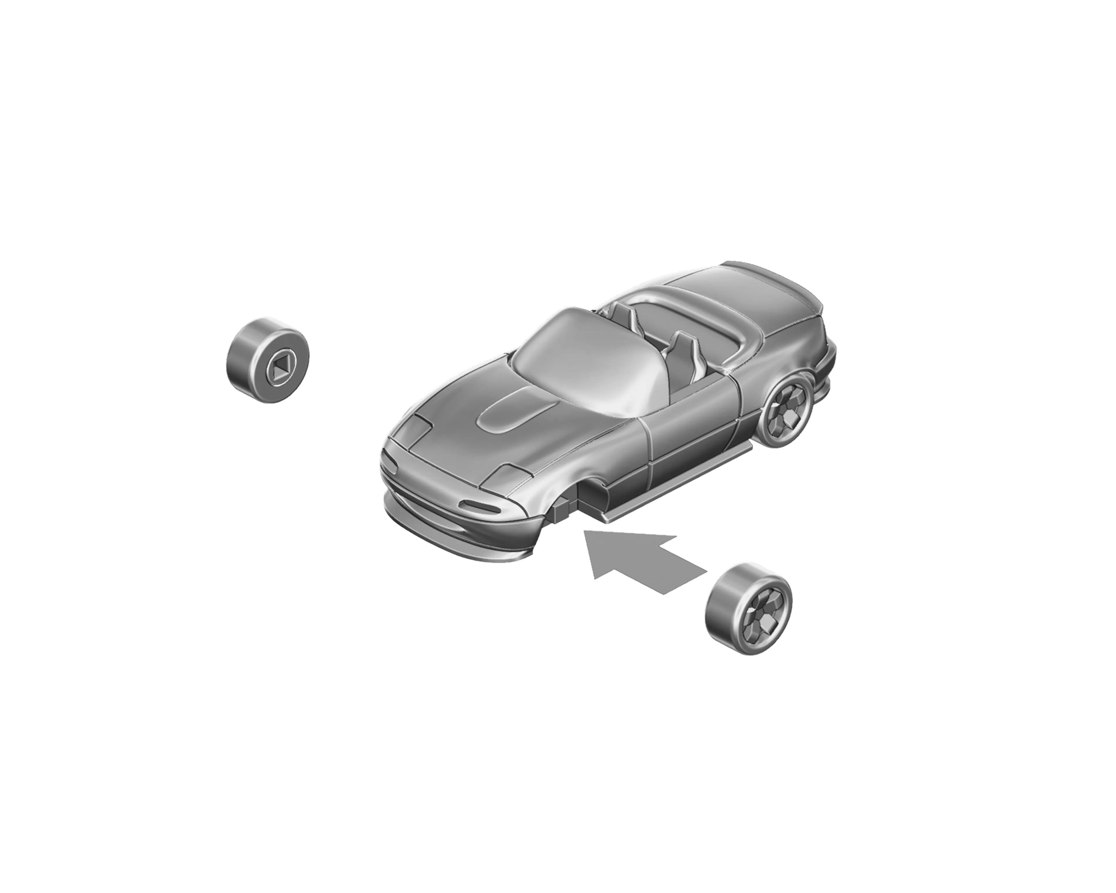 [Scale 64] Mazda Miata NA - Free 3D Print Model - MakerWorld