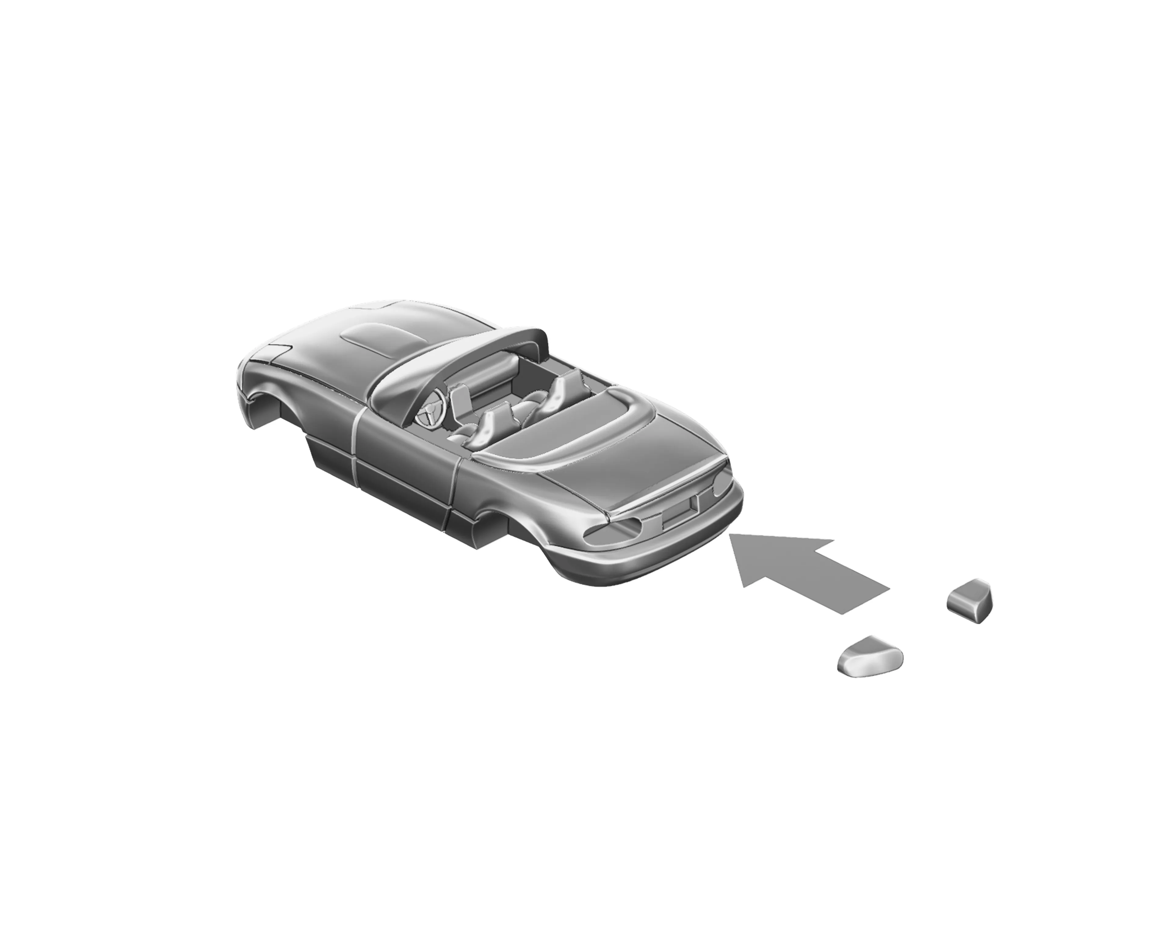 [Scale 64] Mazda Miata NA - Free 3D Print Model - MakerWorld
