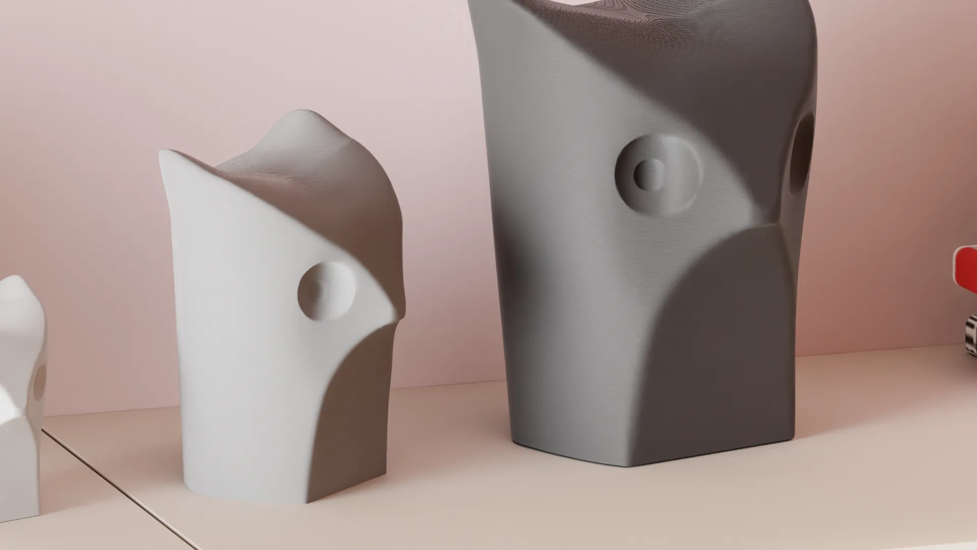 Modern Vase sculpture. different from all angles by Abstractia Design ...