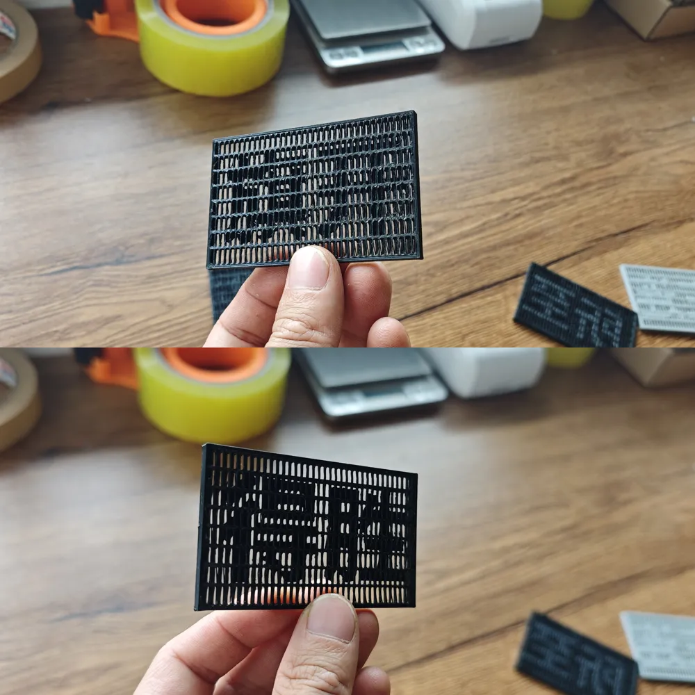 3D Printed Diffraction Grating Text by FIVEver MakerWorld: Download ...
