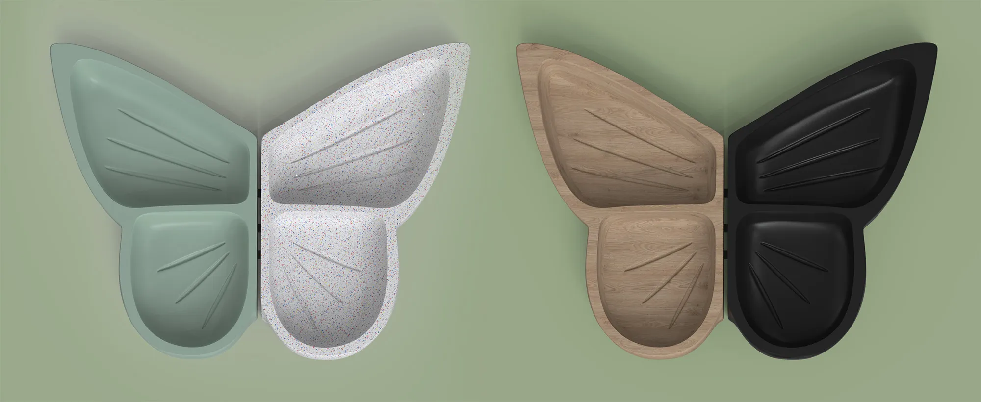 Modern Butterfly Tray by Sarafim MakerWorld: Download Free 3D Models