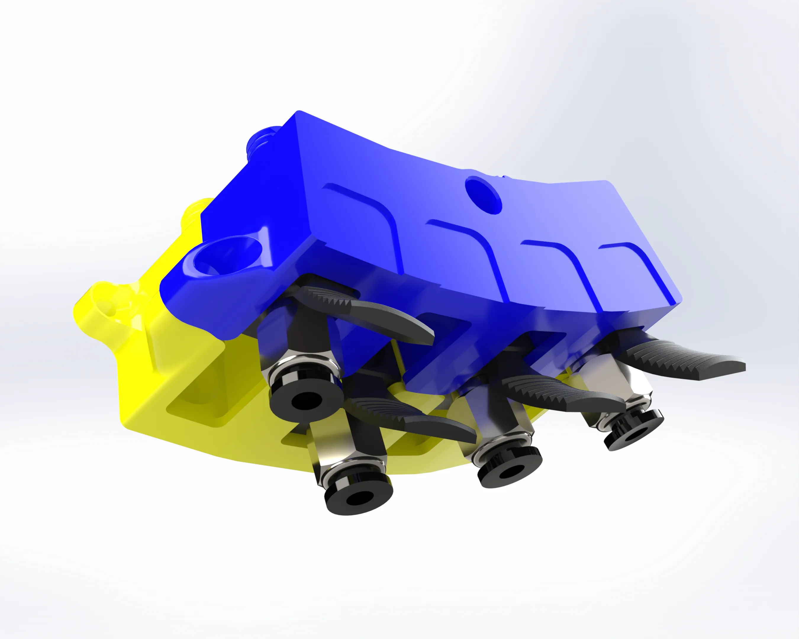 H2C/D Modular Nozzle Management System (4-12 AMS) - Free 3D Print Model ...