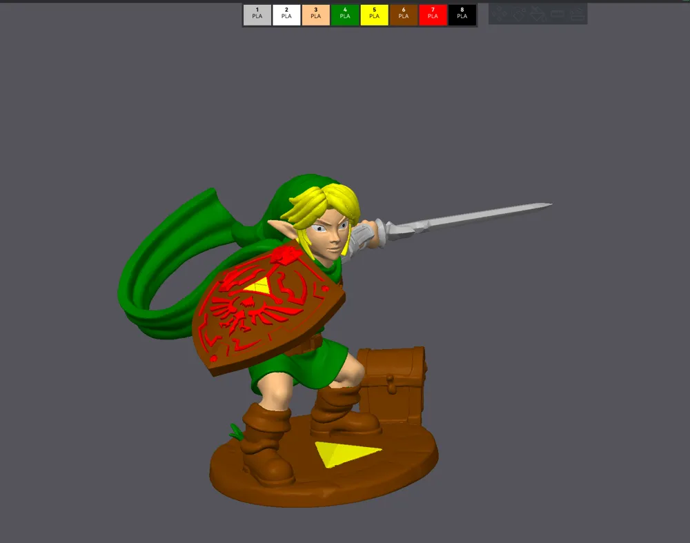 Link Hero of Hyrule Edition AMS Ready Display Base by Ryan MakerWorld ...