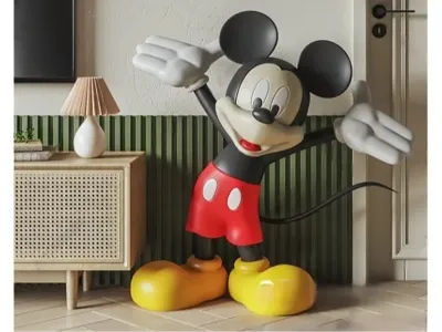 Disney Mickey Mouse welcomes you - Free 3D Print Model - MakerWorld