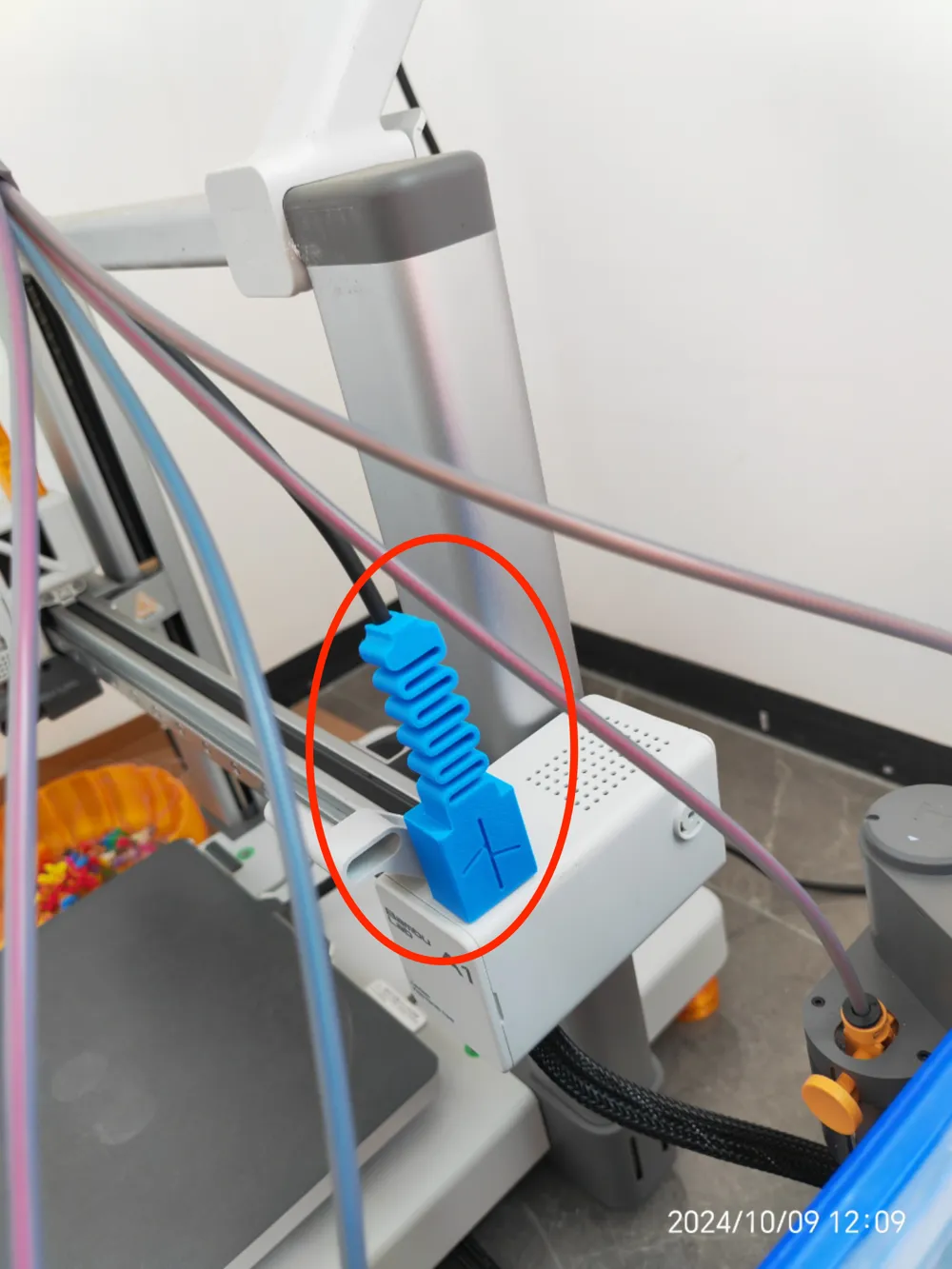 (Right) Extended A1 and A1 mini extruder cable spring for vibration ...