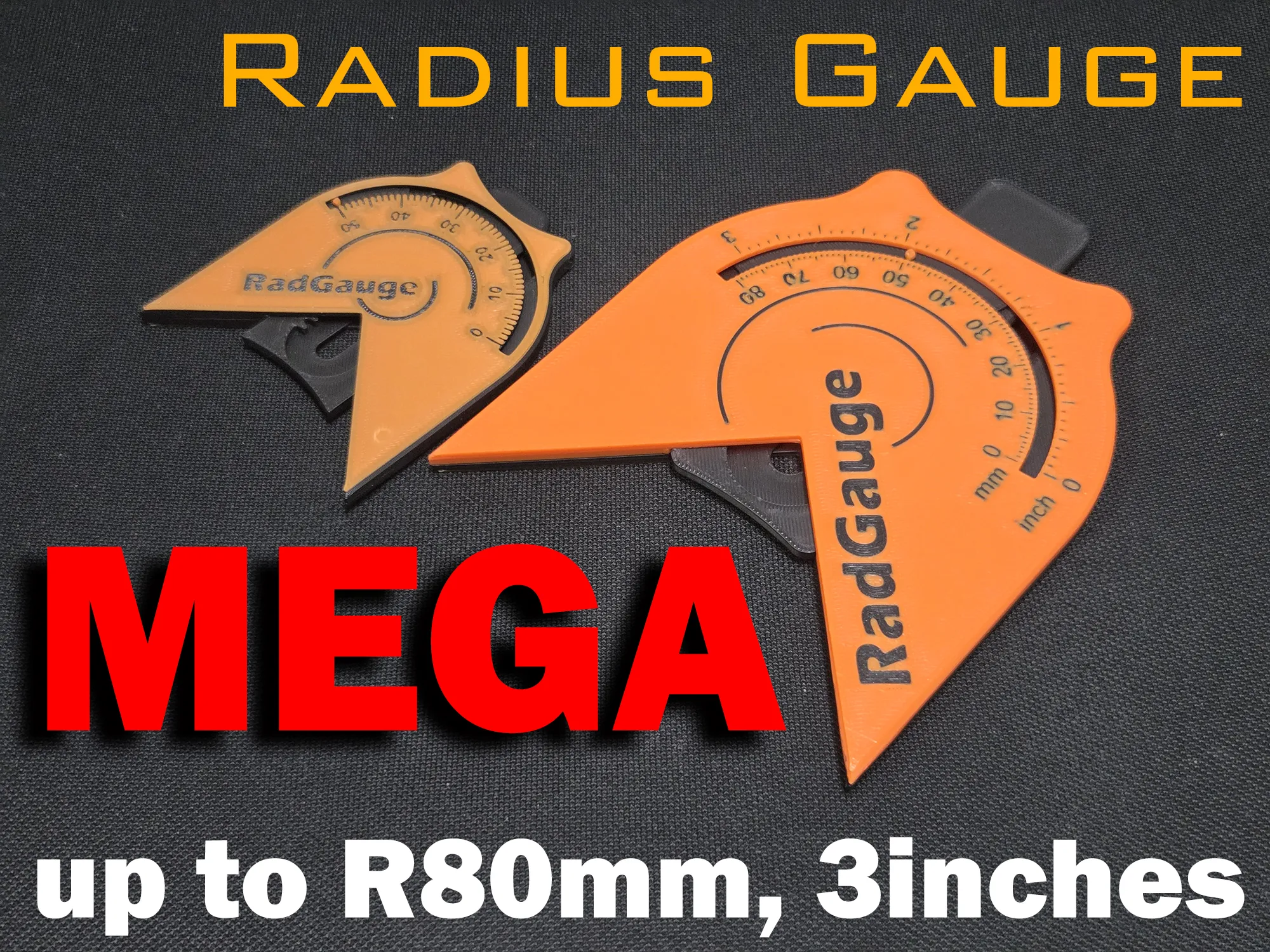 Radius Gauge (RadGauge) - Free 3D Print Model - MakerWorld