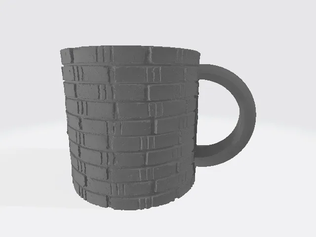 Brick texture mug by Damaxic MakerWorld: Download Free 3D Models
