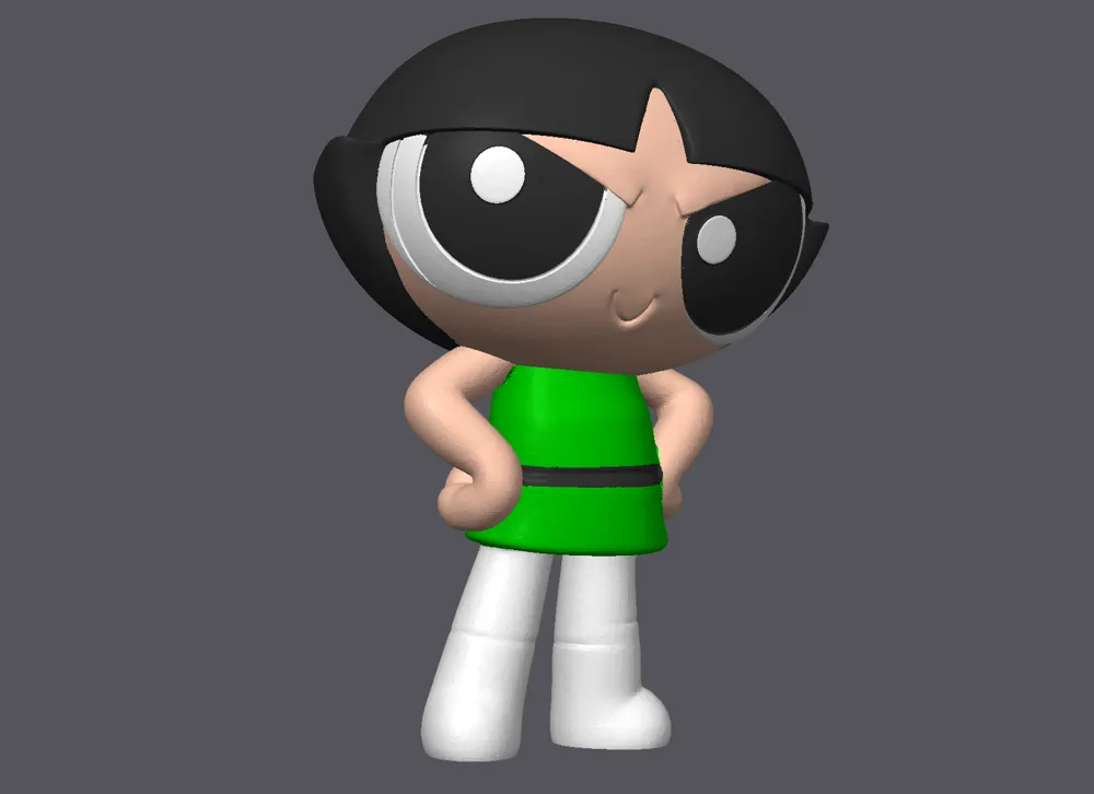 PowerPuff Girl Buttercup The Toughest Fighter AMS by Ryan @ TheMajinLab ...