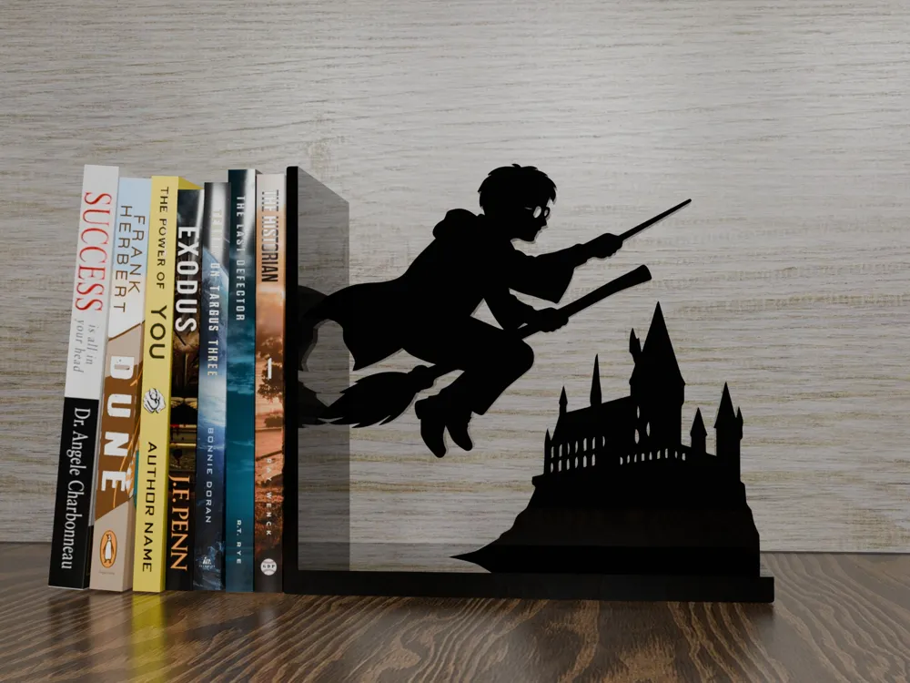 Harry Potter Hogwarts Bookend by 3DPau MakerWorld: Download Free 3D Models