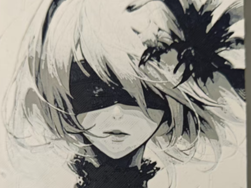 NieR: Automata - 2B Lithophane by 苏 MakerWorld: Download Free 3D Models