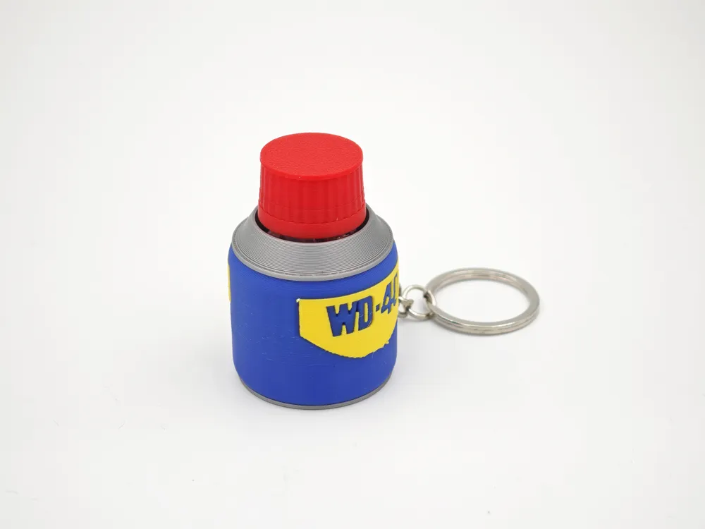 WD40 Fidget Clicker Stress Relief Keyring - Free 3D Print Model ...