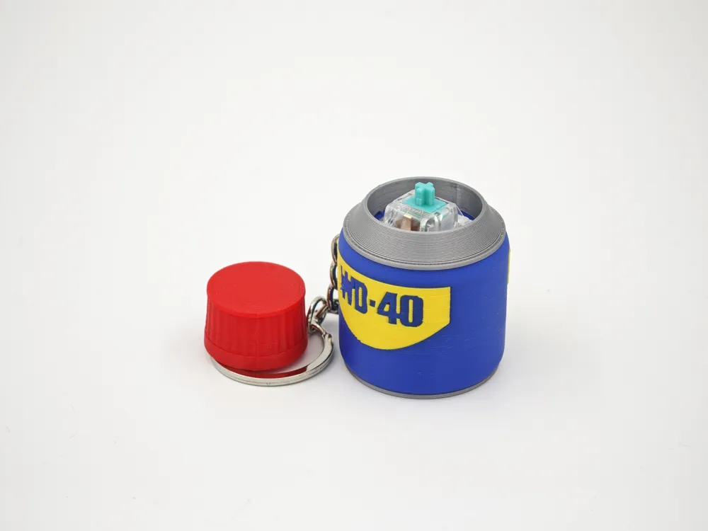 WD40 Fidget Clicker Stress Relief Keyring - Free 3D Print Model ...