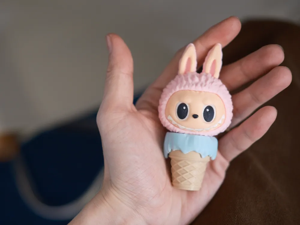 Labubu Ice Cream Cone Multicolor Print Remixed by 林進狗狗 MakerWorld ...