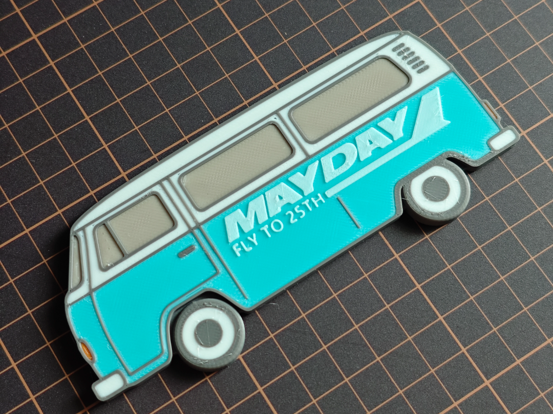 Mayday Bus Refrigerator Magnet by FrostbiteDesign MakerWorld: Download ...