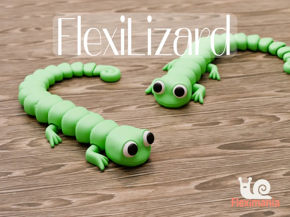 Articulated Flexible Lizard - Cool Fidget Toy by Fleximania MakerWorld ...