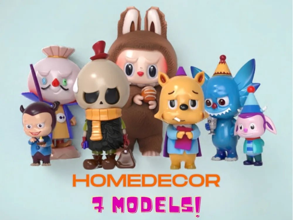 Labubu and Friends full collection fanart by HomeDecor MakerWorld ...