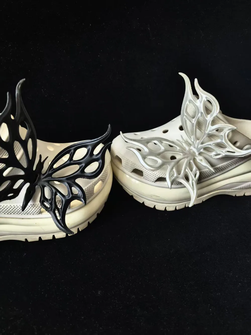 Fashionable Cyberpunk Butterfly Shoe Flower Crocodile Shoe Crocs by ...