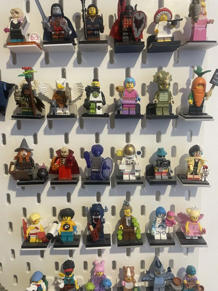 CMS minifigure display for IKEA SKADIS - Free 3D Print Model - MakerWorld