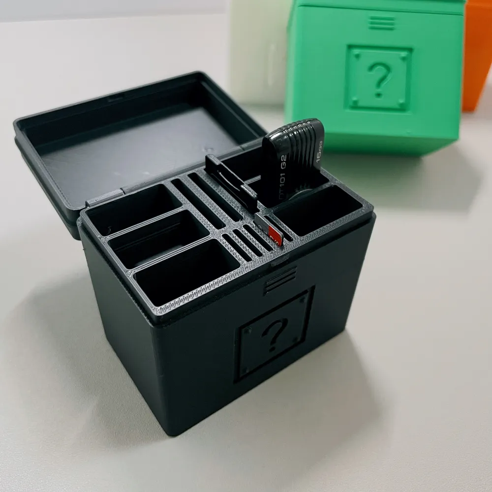 USB Flash Drive, SD Card, and TF Card Storage Case - Free 3D Print ...