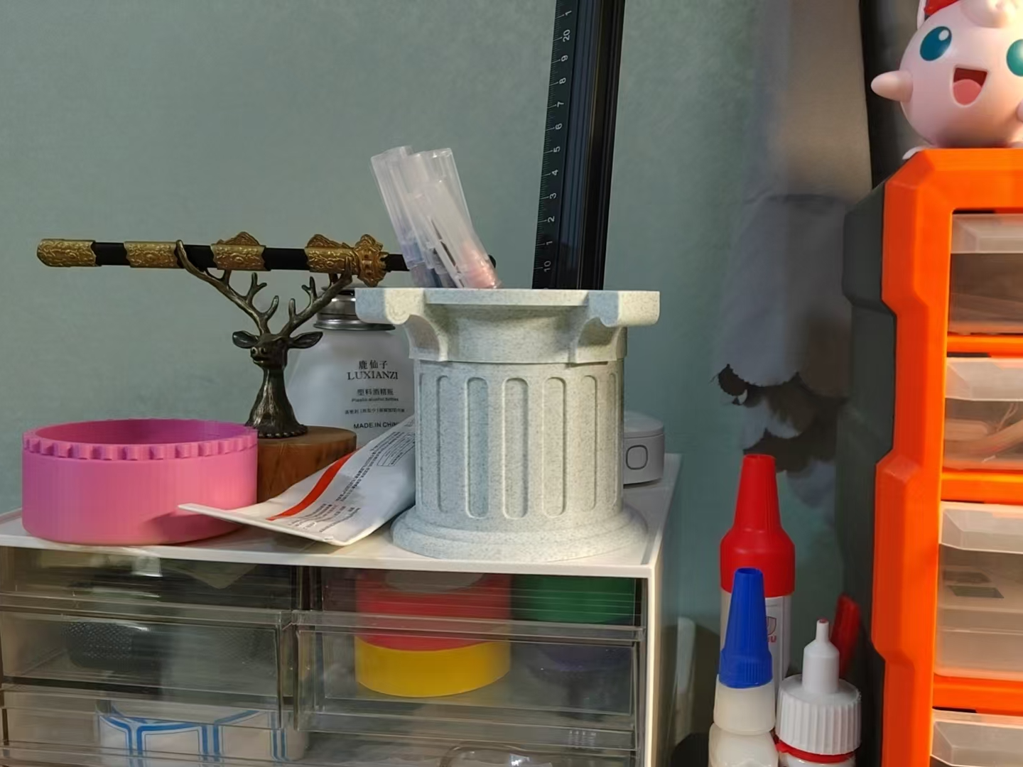 Roman Column Pen Holder Storage Box by scott Lee MakerWorld: Download ...