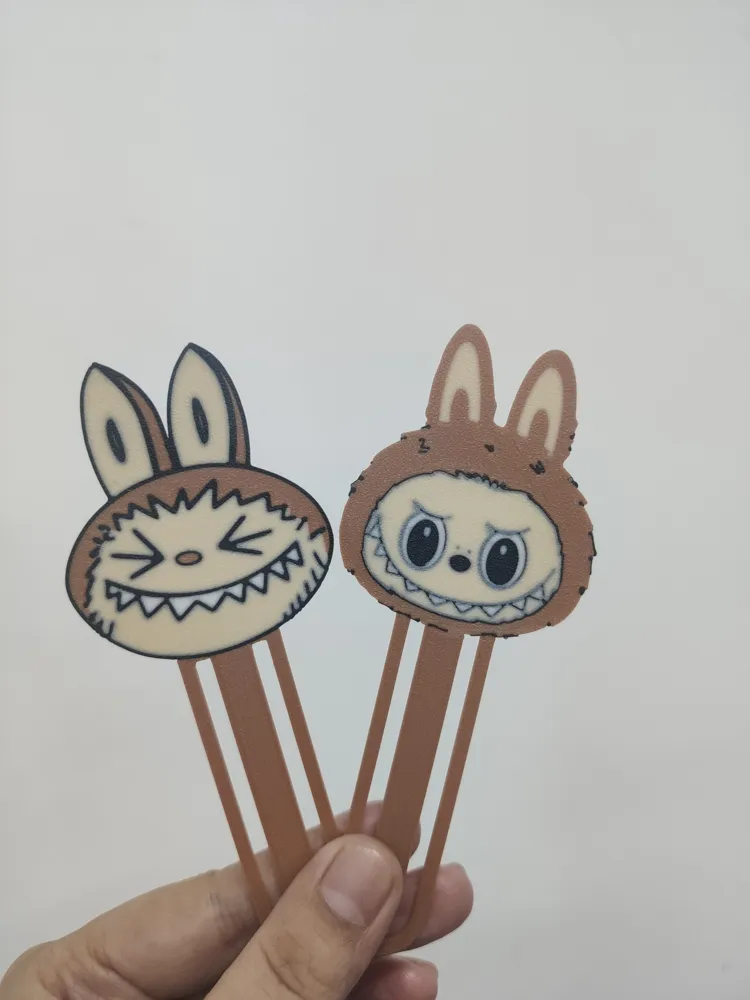 Labubu Bookmarks (Two Styles) by 幺七七 MakerWorld: Download Free 3D Models