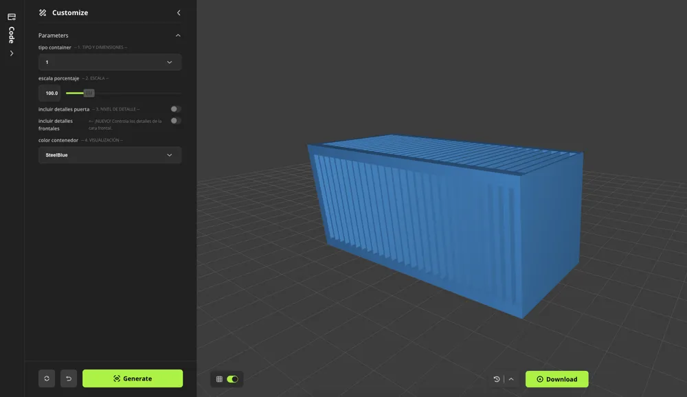 Parametric Cargo Container Generator by impresion.ddc3d MakerWorld ...