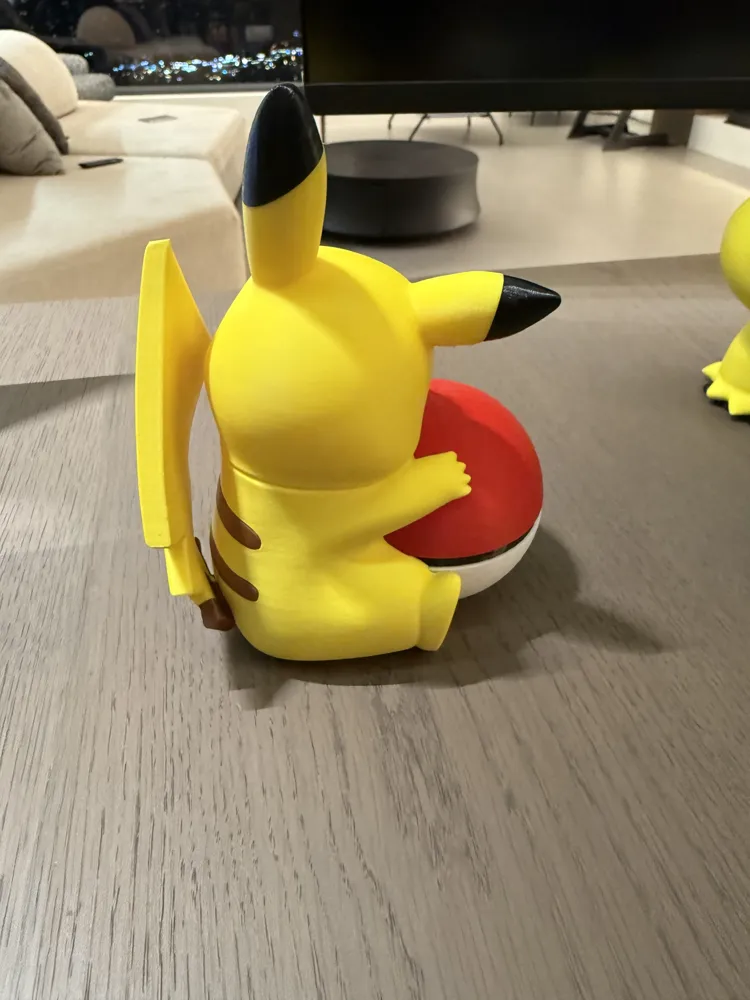 Pikachu Holding a Ball Multicolor Multi-Part Print (No AMS Required) by ...