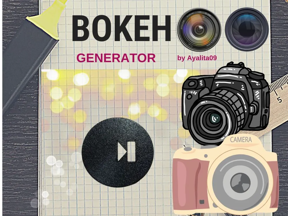 Customizable Bokeh Filter Generator by Ayalita09 MakerWorld: Download Free 3D Models