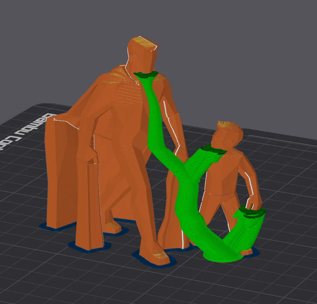 Minimalist father's day statue - Father & son by AK MakerWorld ...