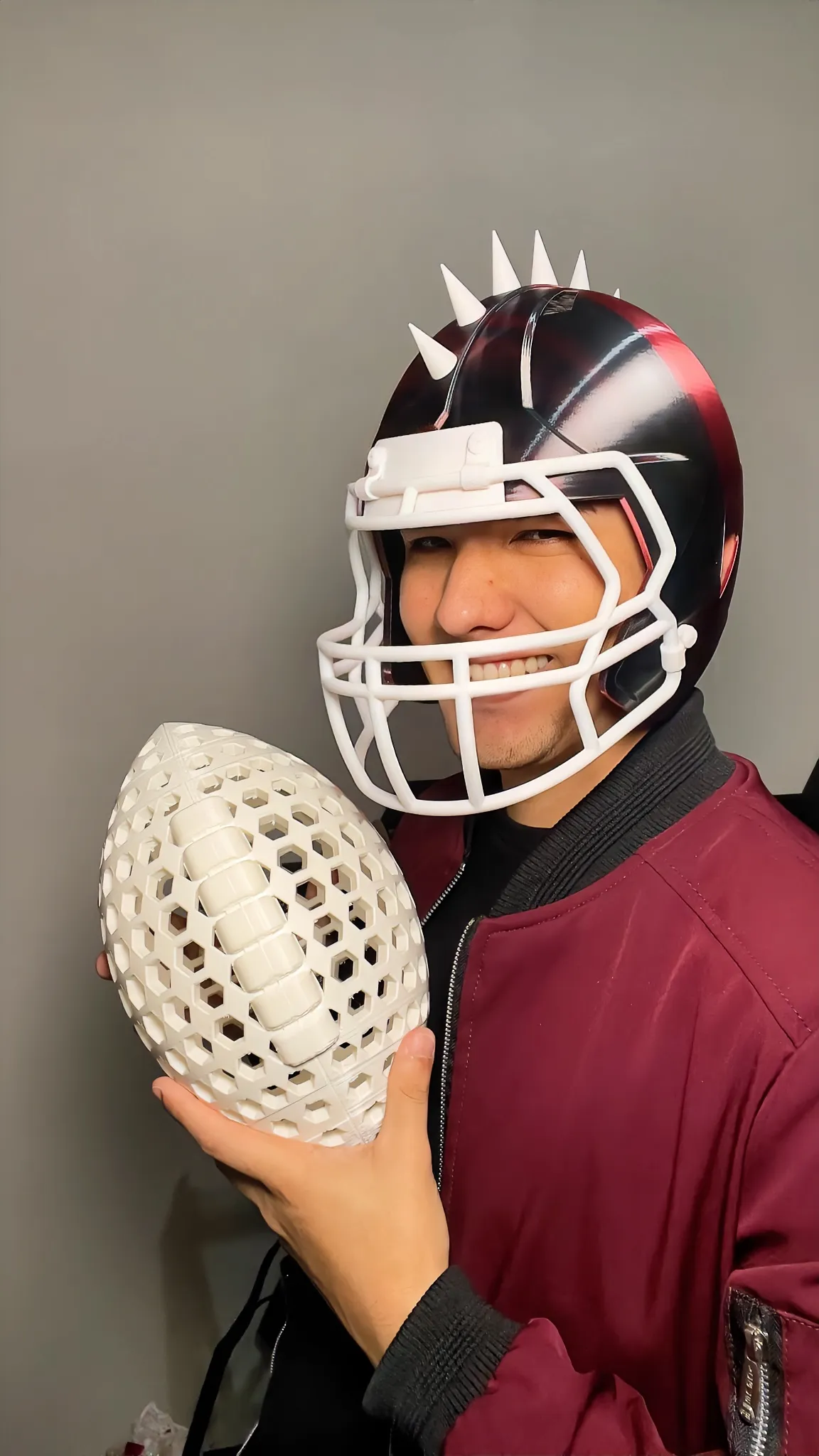 Wearable Football Helmet – PUNK & Standard by 3DXAV MakerWorld ...
