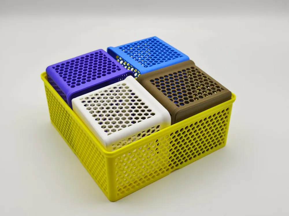 Interlocking Stackable Storage Boxes of Varying Sizes - Customizable ...