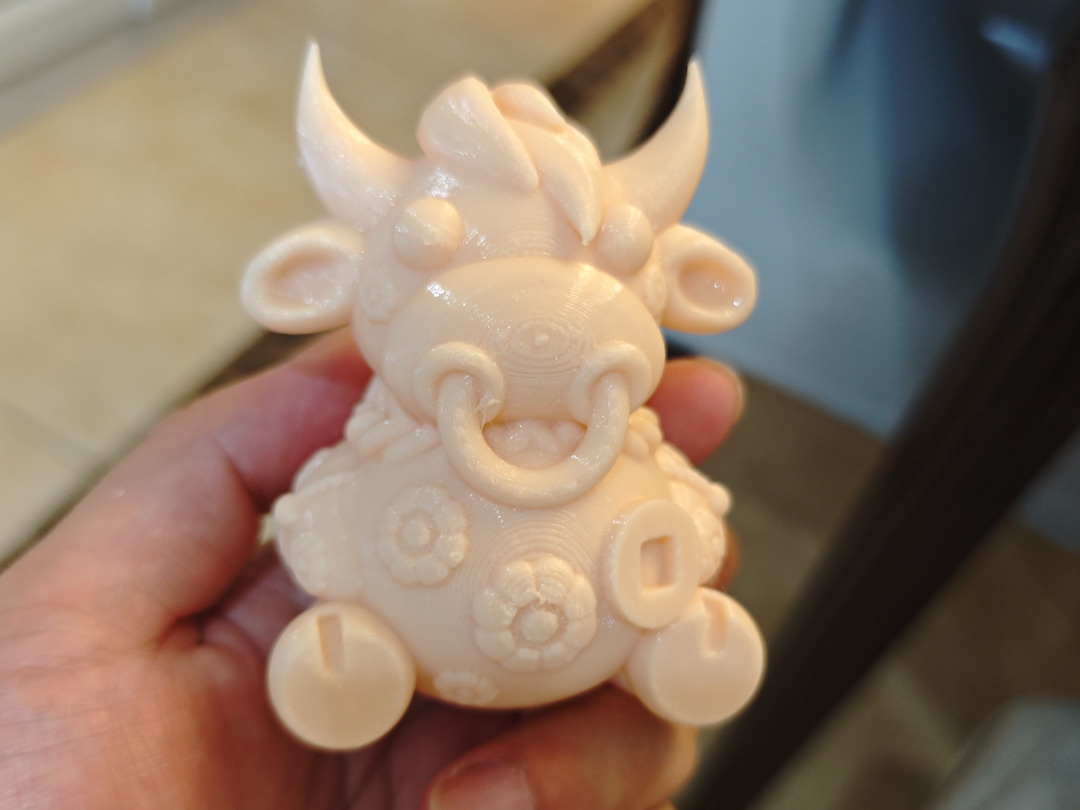 Lucky Ox Figurine Anime Parts Easy to Assemble Glue Assembly Paintable ...