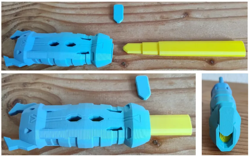 Futuristic (retractable) Mini Sword by Alwyn MakerWorld: Download Free ...