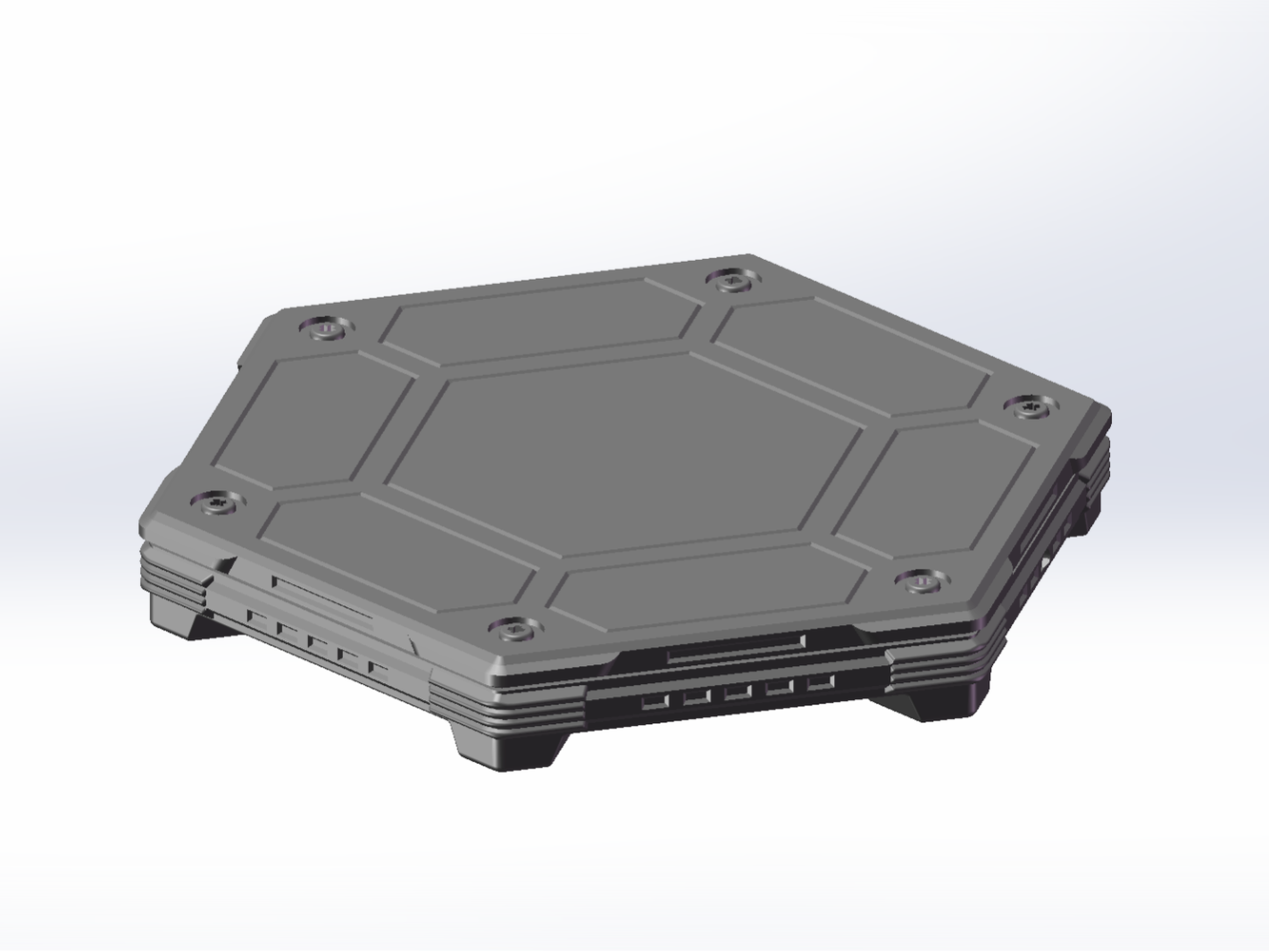 Mech Hex Base #000001 by 云梦打印工作室 MakerWorld: Download Free 3D Models