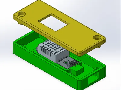 DHT22センサー用外装ケース by Iresh Sadeepana MakerWorld：無料3Dモデルをダウンロード