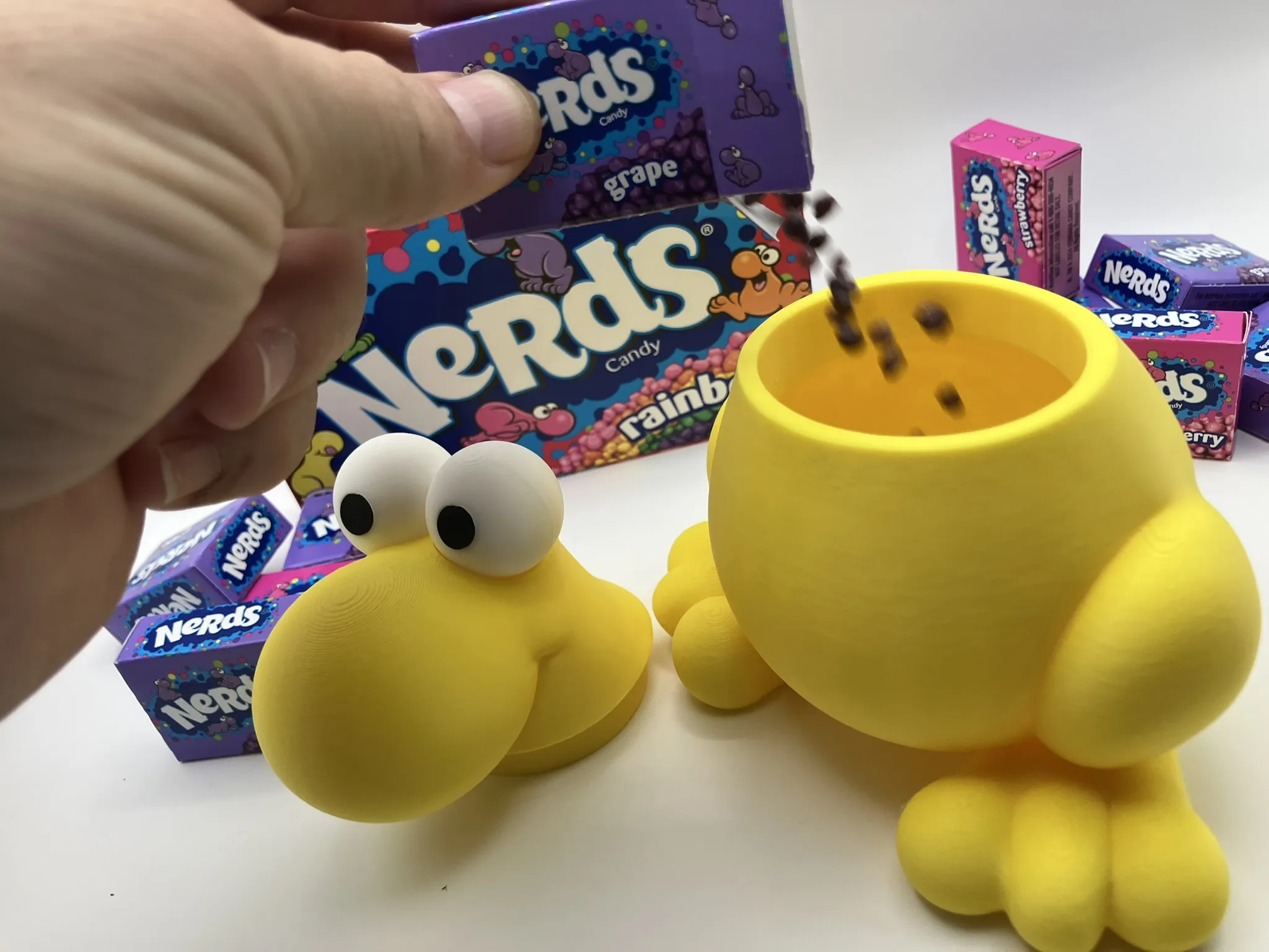 Nerds-shaped container for Nerds - Free 3D Print Model - MakerWorld