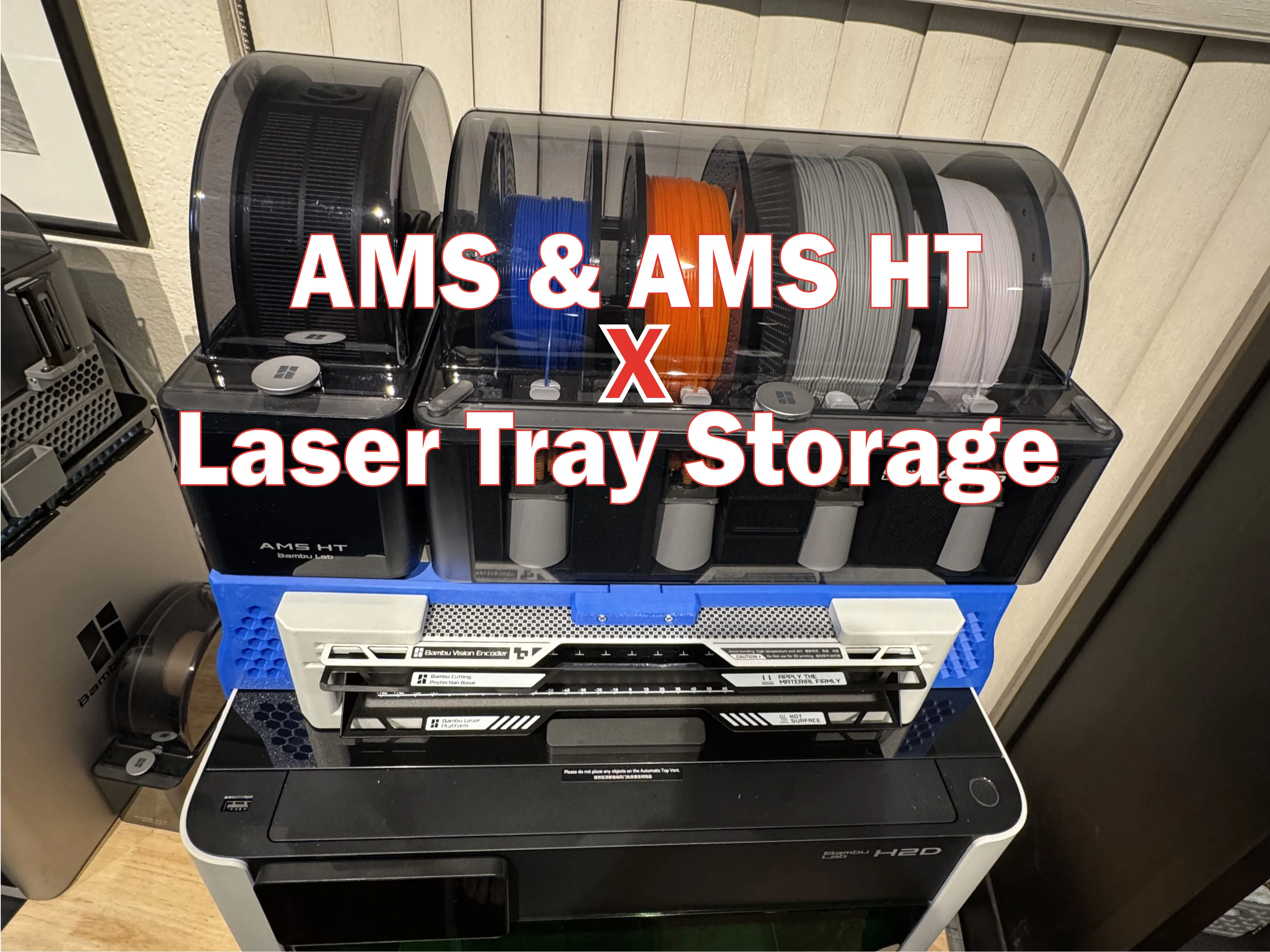 HKR MODULAR H2D BUILD PLATE STORAGE / AMS MOUNT by Hiro Koiso Racing ...