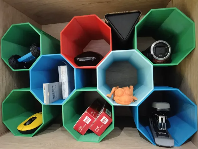 Octagonal Combination Rack by user_80477733 MakerWorld: Download Free ...