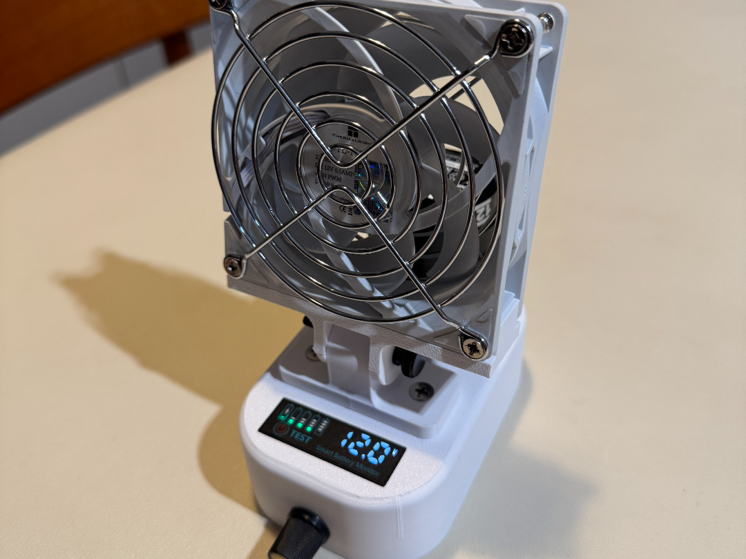 Foldable Desktop Fan, 12V Powered Fan, Case Fan, Compatible with Worx ...