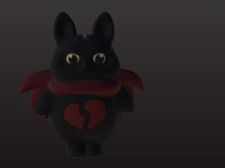 Black Cat Demon Version by user_1678188002 MakerWorld: Download Free 3D ...