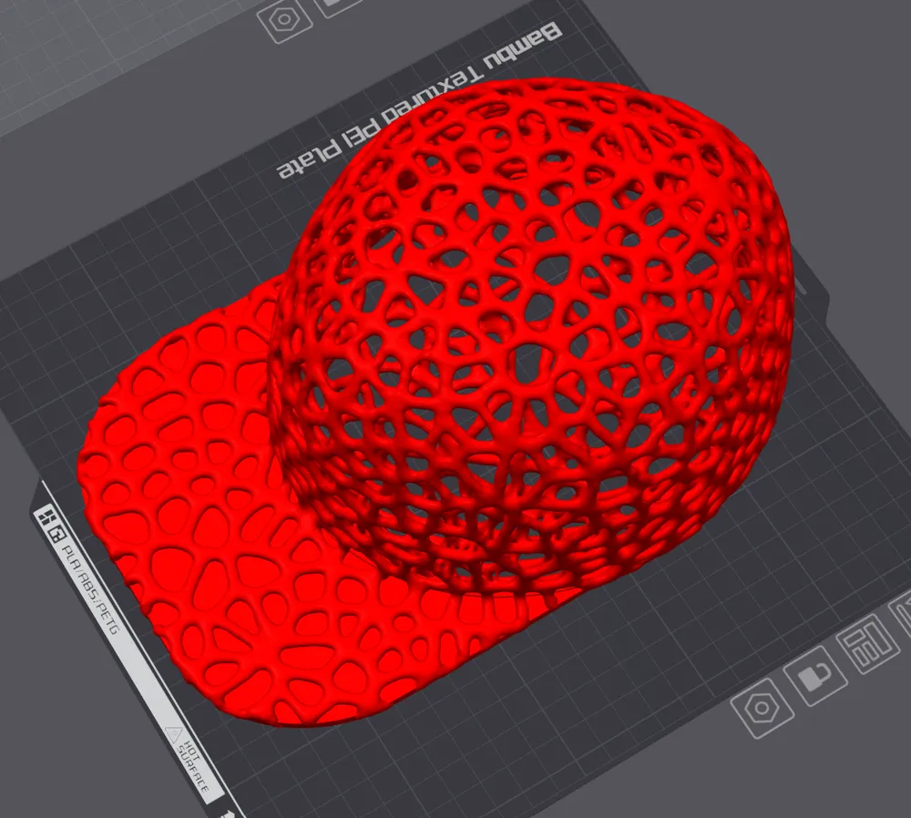 TPU Snapback voroni style Remixed by Lief_Erikson MakerWorld: Download Free 3D Models