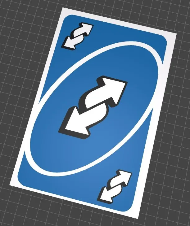 Carta reversa amarillo verde rojo azul juego UNO por Ocilirca ...