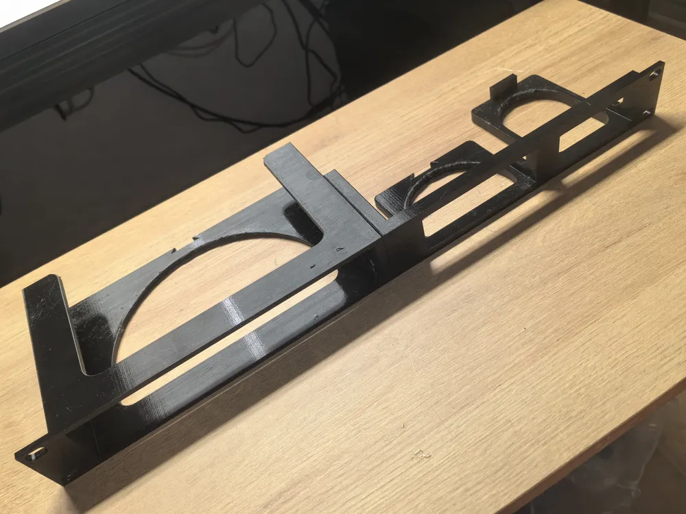 19-inch rack mount 1U switch and soft router mounting bracket by 远去的飞鱼 ...