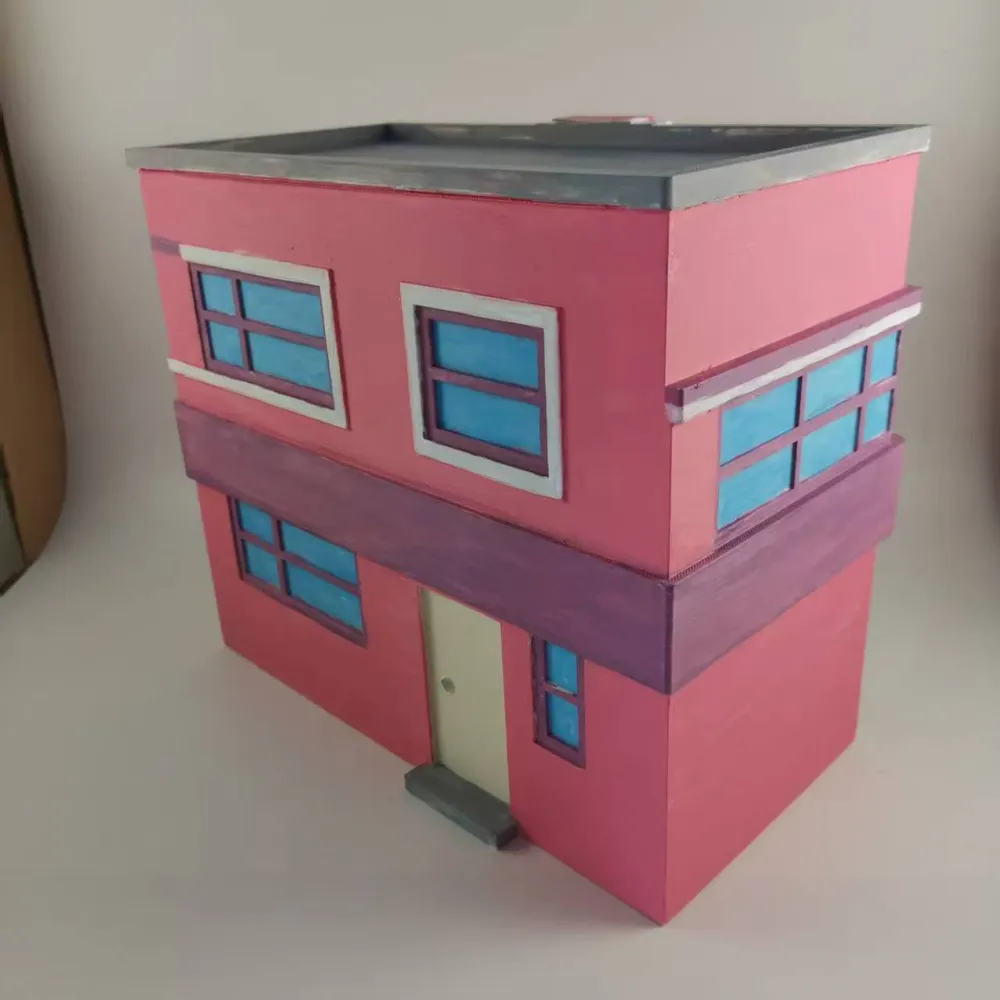 The Simpsons house model cartoon animation scene by 3DPrint@Studio ...