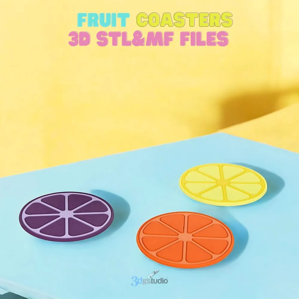 Fruit Coasters by 3Dgs Studio MakerWorld: Download Free 3D Models