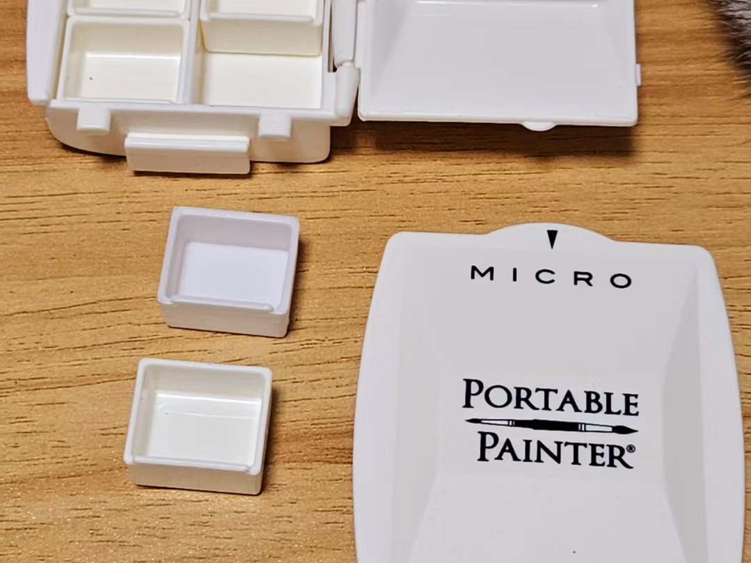 Portable Painter Micro Watercolor Half-Pan Case by Wanwan is a cat ...
