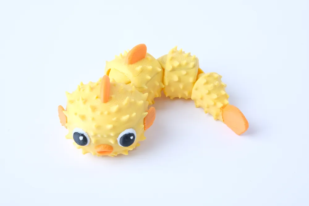 Articulated Puffer Fish - Cute Fidget Toy - Free 3D Print Model ...