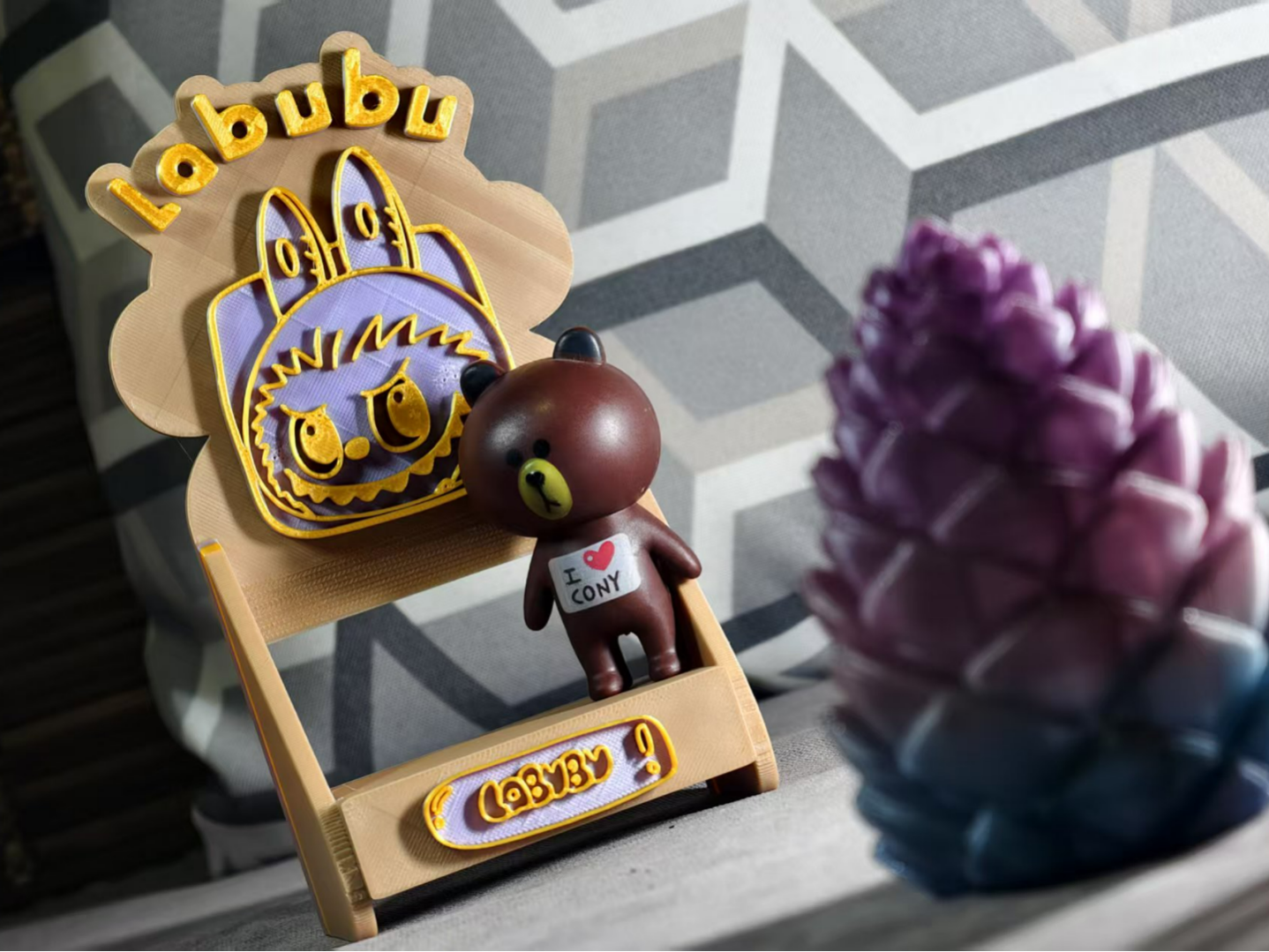 Labubu figure display/storage rack, PIP, available in layer color ...